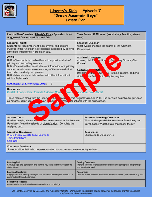 Liberty's Kids - Episode 34 - "Deborah Samson, Soldier of the ...