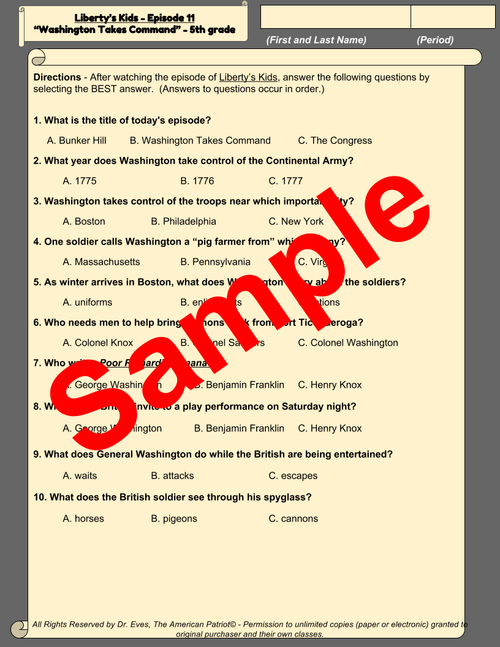 Liberty's Kids - Episode 6 - "The Shot Heard Round the World" - Amped ...