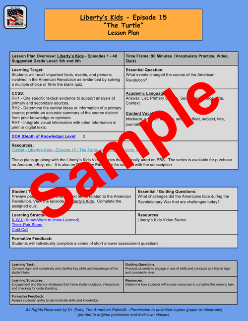 Liberty's Kids - Episode 4 - "Liberty or Death" - Amped Up Learning