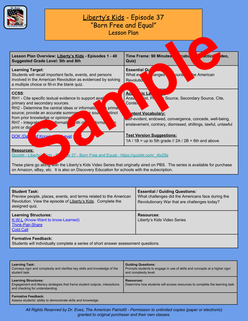 Liberty's Kids - Episode 40 - "We the People" - Amped Up Learning