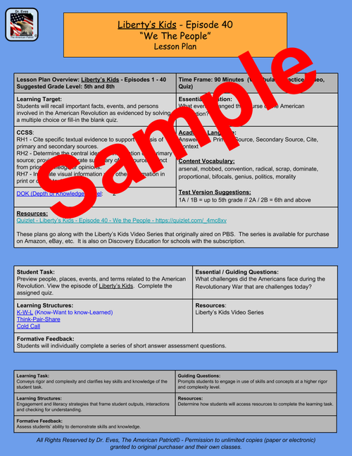 Liberty's Kids - BUNDLE - Episodes 1-40 - Amped Up Learning