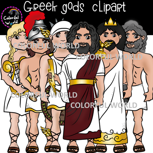 Greek goddesses and their symbols clipart - Amped Up Learning