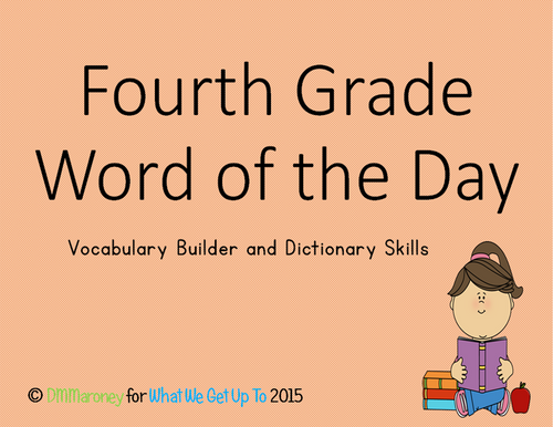 First Grade Word of the Day Vocabulary Builder - Amped Up Learning