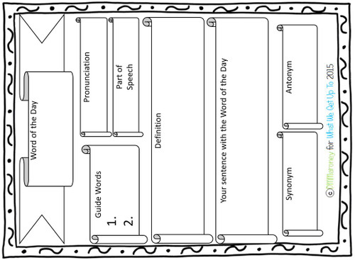 Second Grade Word of the Day Vocabulary Builder - Amped Up Learning
