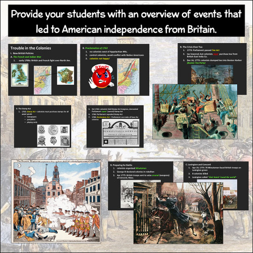 Bundled Unit: The Road to American Independence - Amped Up Learning