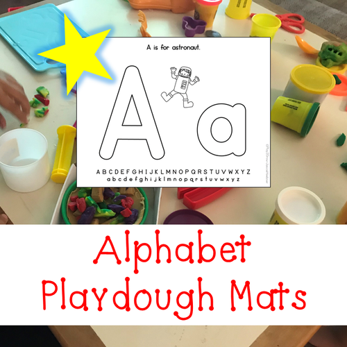 Alphabet Playdough Mats