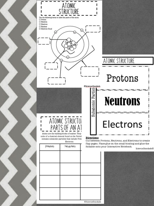 Atomic Structure Foldable - Amped Up Learning