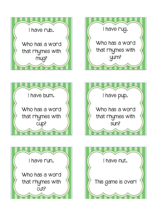 CVC Rhyming Cards