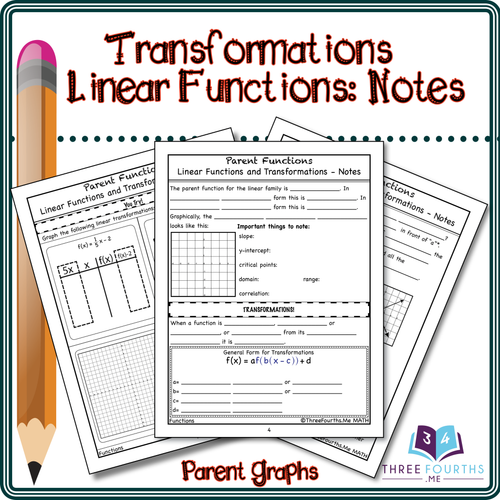 Transformations of Linear Functions Notes* - Amped Up Learning