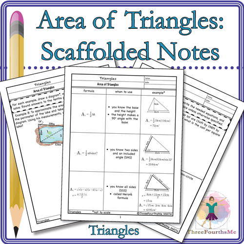 Comparing Angles and Sides of Triangles Scaffolded Notes and Classwork ...