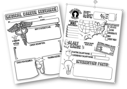 Medical Career Research Project- Great for Health Science Classes ...