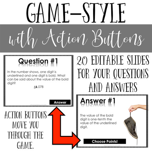 Fraction Operations Review Game - Digital Stinky Feet - Amped Up Learning