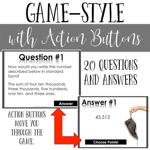 4th Grade Math Review Game Bundle - Digital Stinky Feet - Amped Up Learning