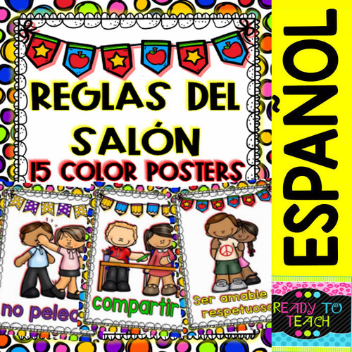 Posters - Reglas del Salon de Clases - Amped Up Learning