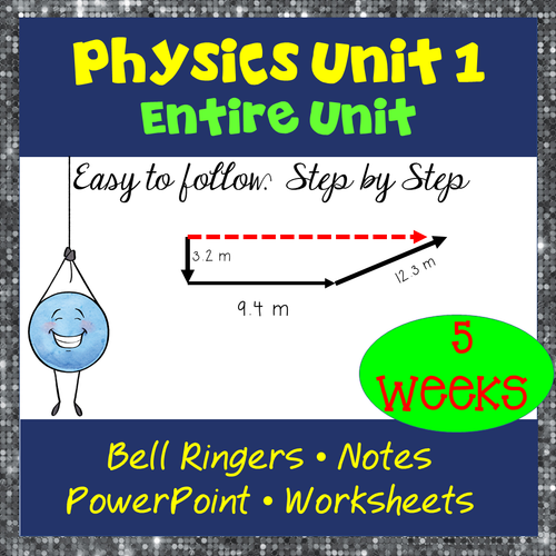 One Dimensional Kinematics Unit Amped Up Learning