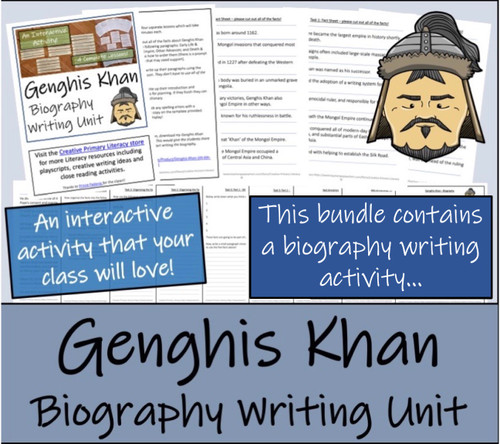 Genghis Khan Close Reading Activity Digital & Print | 5th Grade & 6th ...