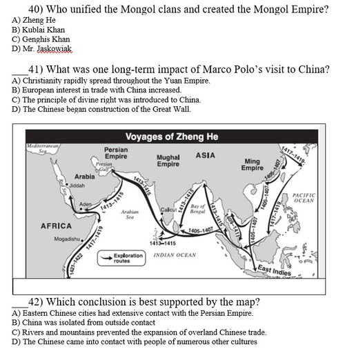 World History Fall Semester Final Exam Review (through Scientific ...