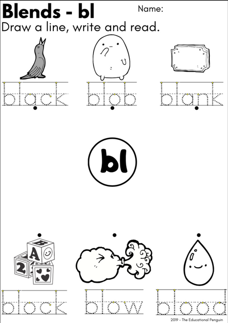 Flash Cards - BLENDS - 'bl', 'br', 'cl', 'cr', 'fl', 'fr', 'gl', 'gr ...