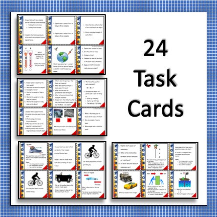 Forces - 18 Moments Task Cards - Amped Up Learning