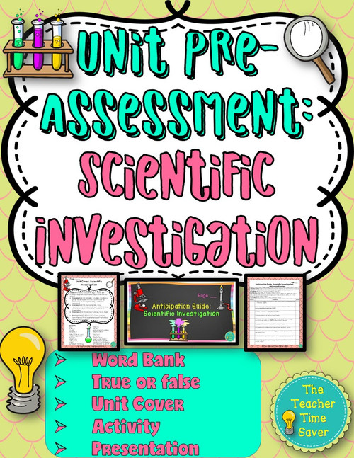 Scientific Investigation Warm-Ups Printable Activity - Amped Up Learning