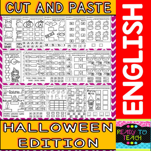 Thanksgiving Food Cut and Paste