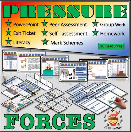 Forces - Pressure Dominoes for Middle School Science - Amped Up Learning
