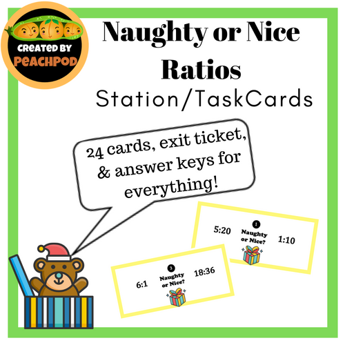 Batty Ratios: Comparing Ratios Station/Task Cards - Amped Up Learning