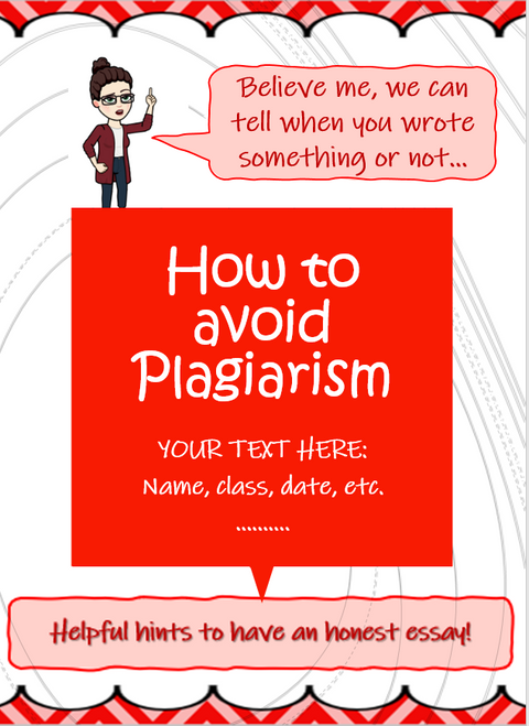 How to Avoid Plagiarism - Presentation & student-handout - Amped Up ...