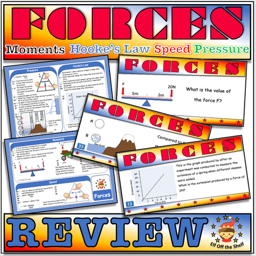 Forces - Module on Pressure, Moments, Speed and Hooke's Law Plus 6 ...
