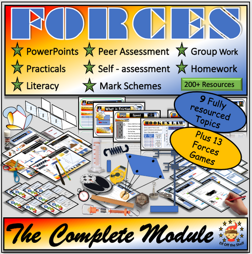 Forces - The Complete Module for Middle School Science Plus 13 Games ...