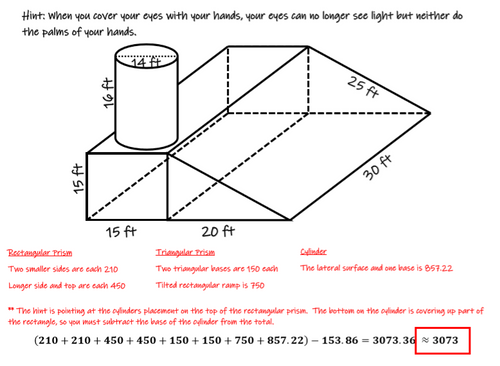 Composite Prism Challenge (Surface Area) - Amped Up Learning