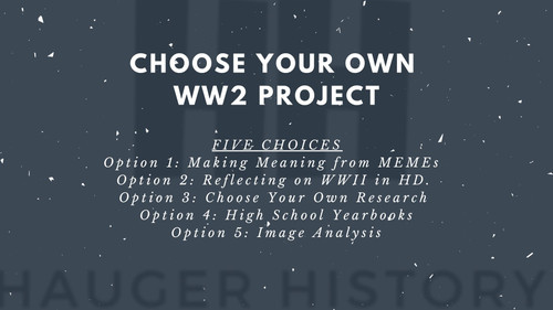 Choose Your Own COLD WAR Task Project 5 Choices Inquiry and PBL