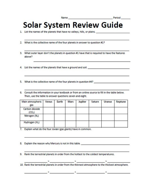 Solar System Formation & Areas (PowerPoint) - Amped Up Learning