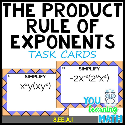 Product Rule of Exponents: Google Slides - 20 Problems - Amped Up Learning