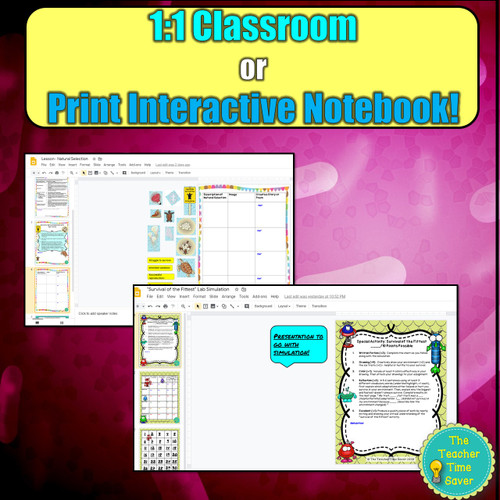 Evolution and Natural Selection Notebook Printable Bundle - Amped Up ...