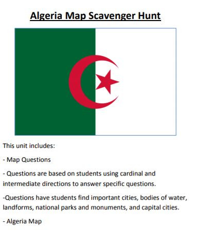 Geography, Africa Scavenger Hunt