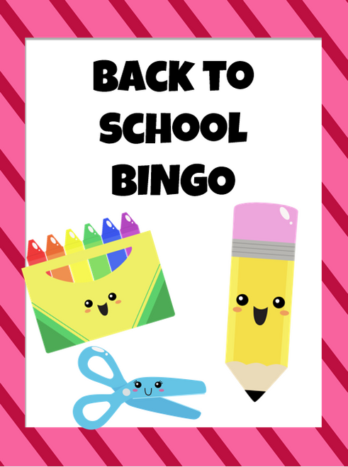 Back to School Bingo