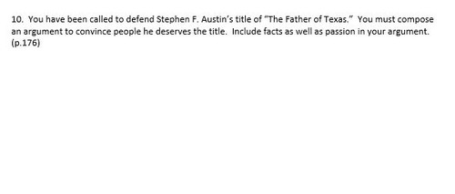 Settlement of Texas Stations - Amped Up Learning