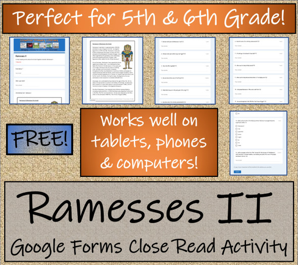 Ramesses II Close Reading Activity | 5th Grade & 6th Grade