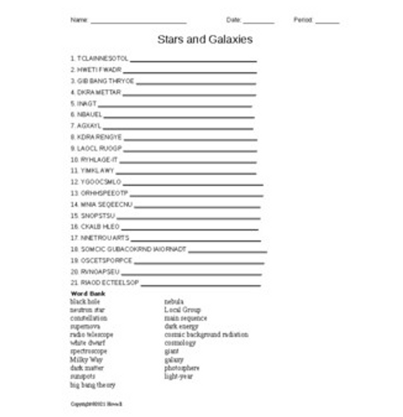 Sound Word Scramble For Physical Science Amped Up Learning