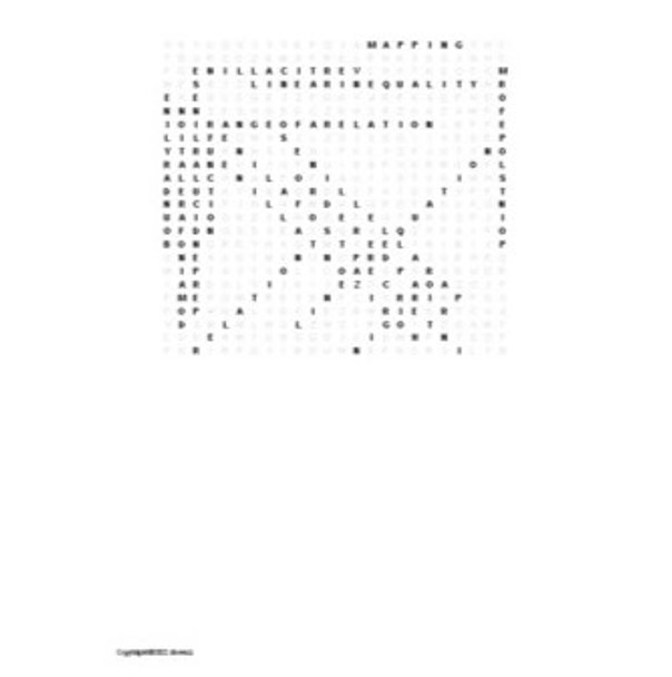 Graphs And Functions In Intermediate Algebra Vocabulary Word Search