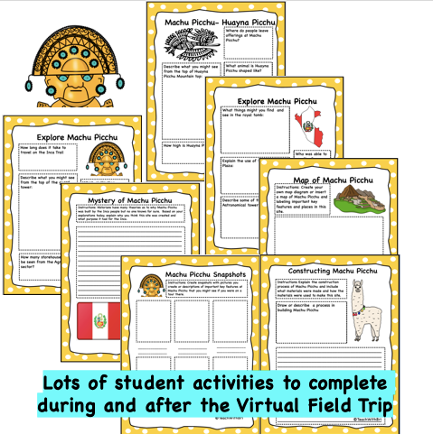 Virtual Field Trip to Machu Picchu South America- Google Drive Version