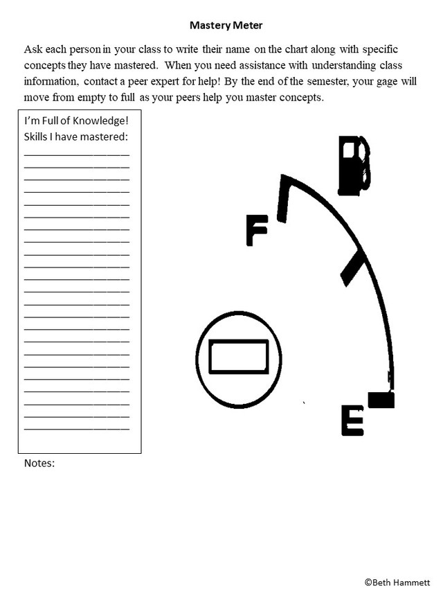 Mastery Meter - FREE - Amped Up Learning