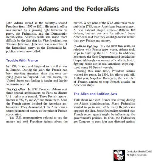 Biography: John Adams - Amped Up Learning