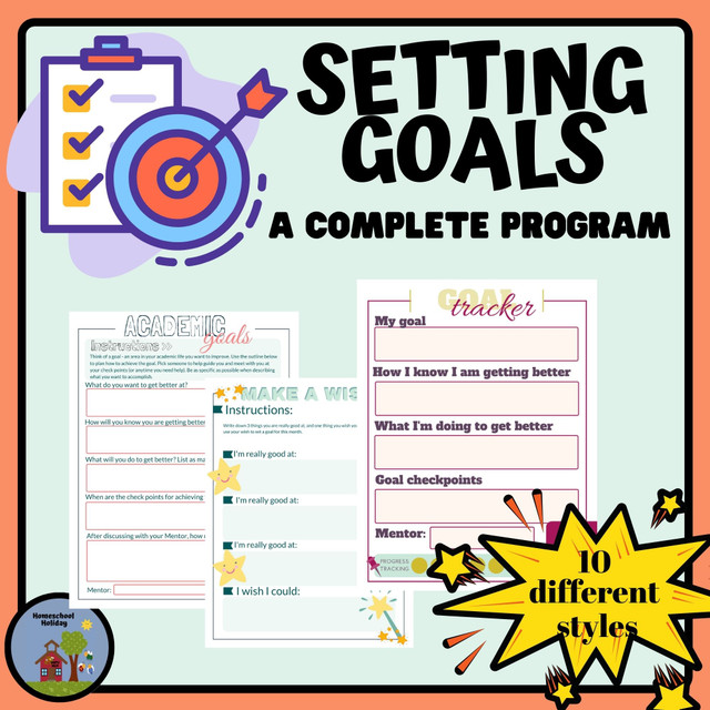 Student Goal Setting Packet and Bulletin Board