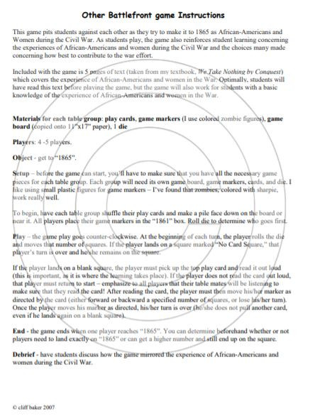 Civil War Game - Amped Up Learning