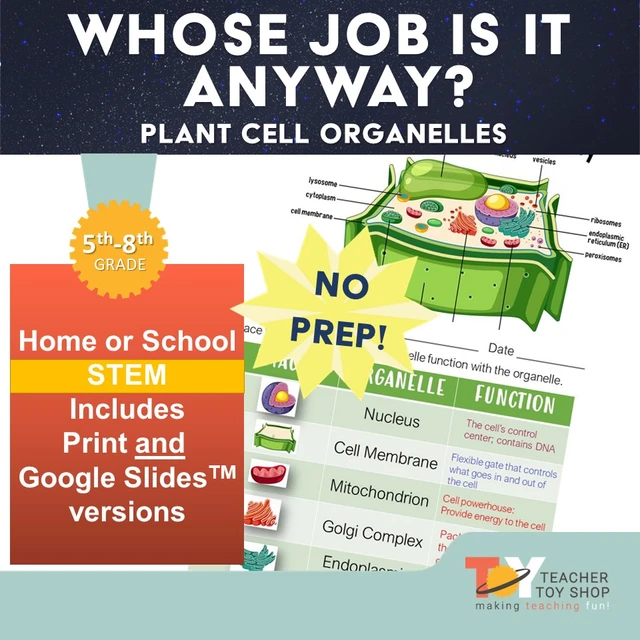 Plant Cells Organelle Activity | Google Slides™ for Distance Learning ...