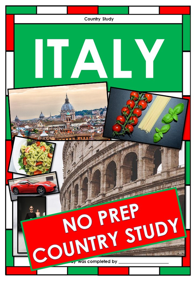 Italy - Country Study / Research Project, Italy, World Geography