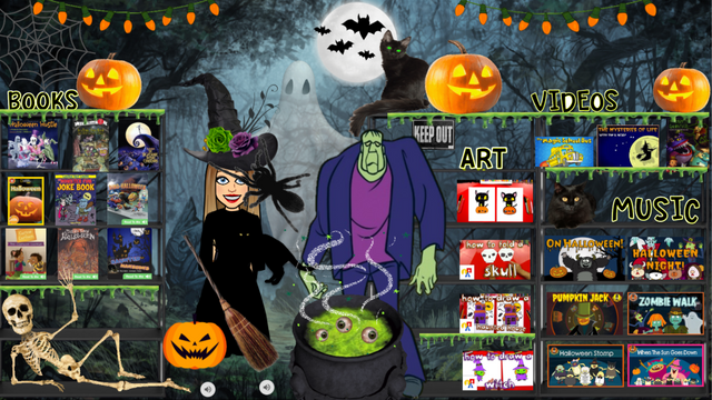 Bitmoji Classroom Template HALLOWEEN (Elementary)