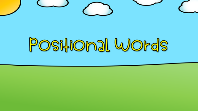 Interactive Book with Positional Words